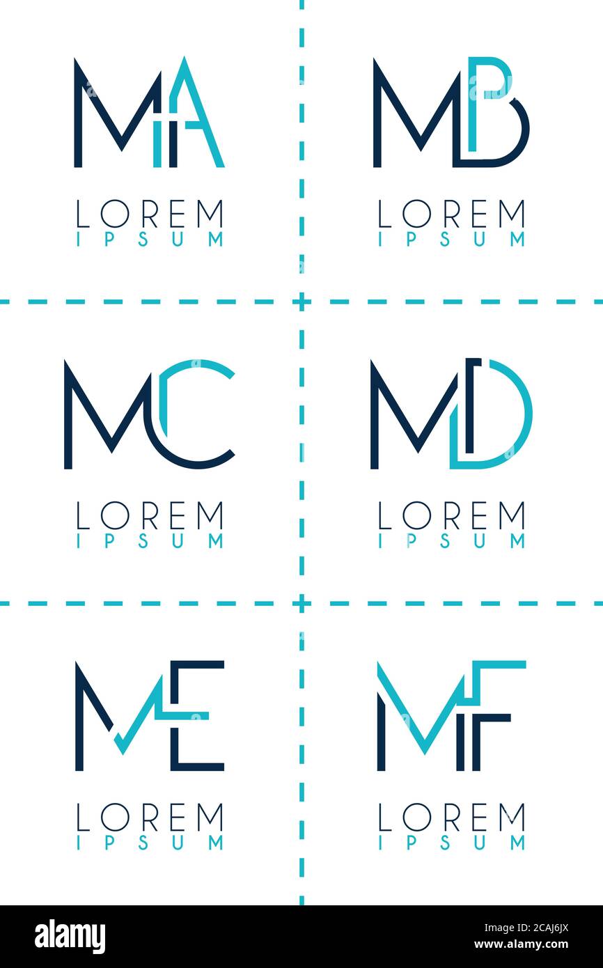 Alphabet logo for business card, presentation, flyer, document ...