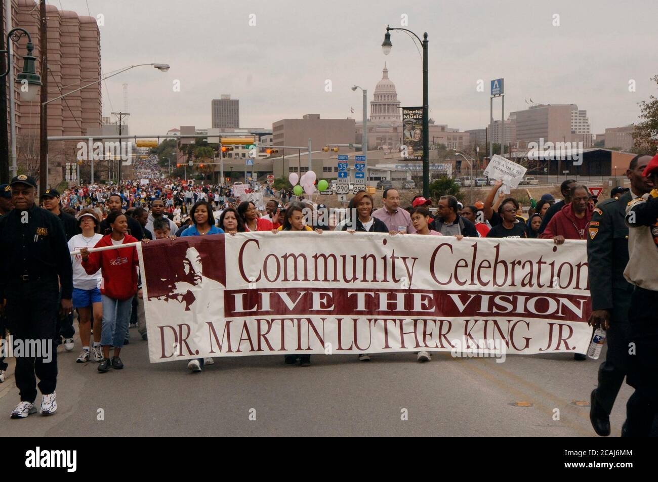 Marchers walk from Texas Capitol to historically black Huston Tillotson ...