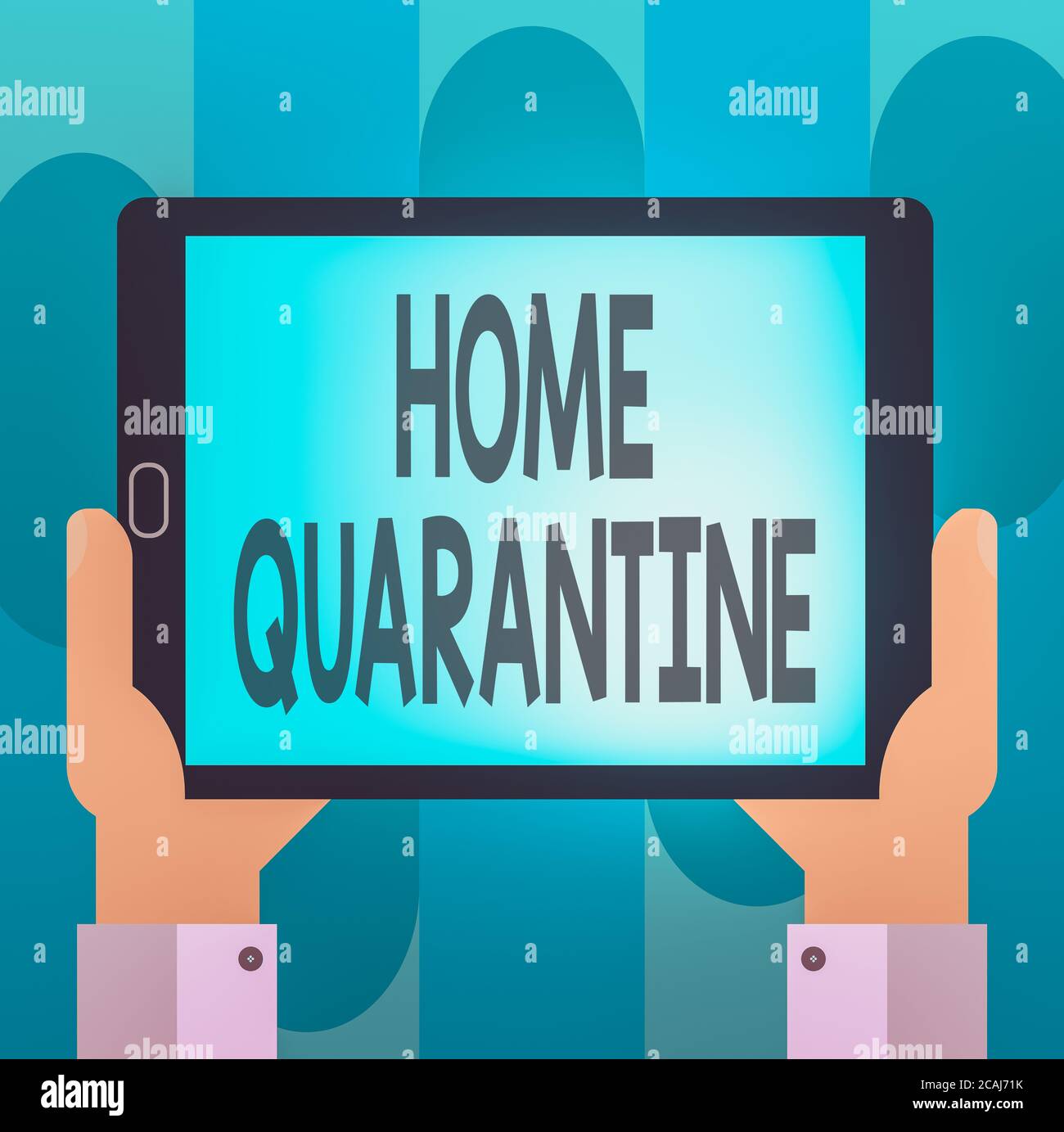 Handwriting text writing Home Quarantine. Conceptual photo Encountered ...