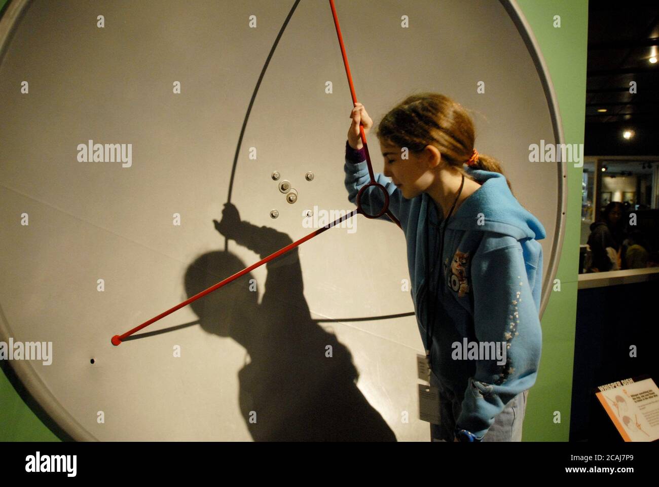 Houston, Texas USA, March 2006: Sixth grade girl experiments with a ...