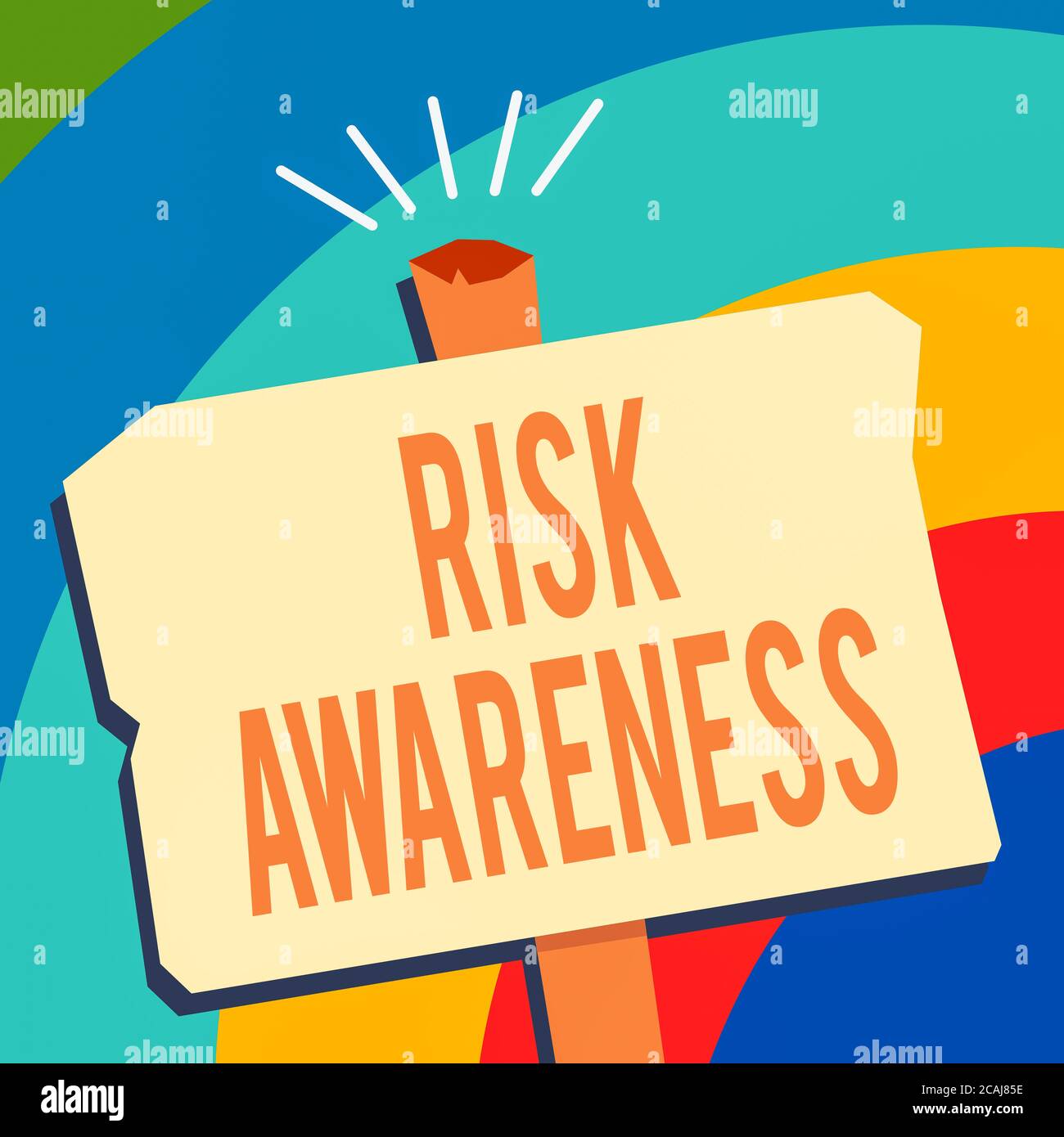 Text sign showing Risk Awareness. Business photo showcasing recognizing ...