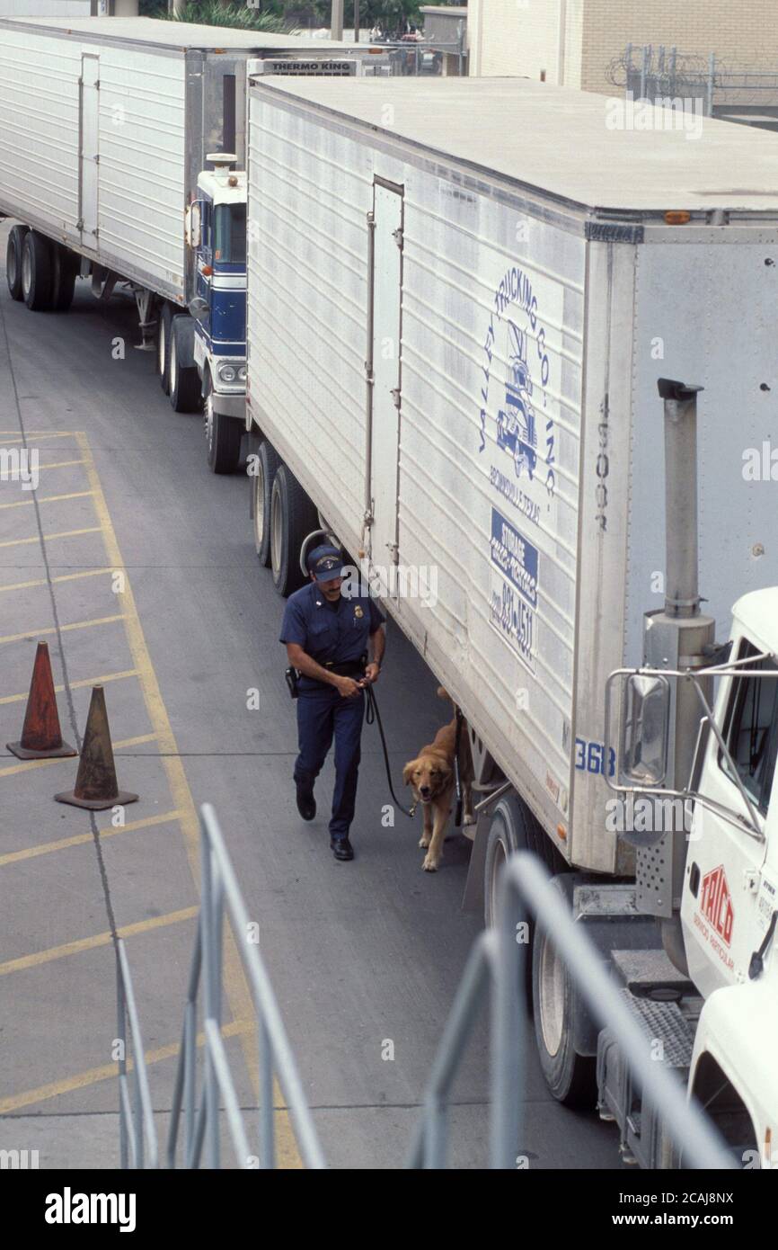 Border crossing customs inspection border hi-res stock photography and ...
