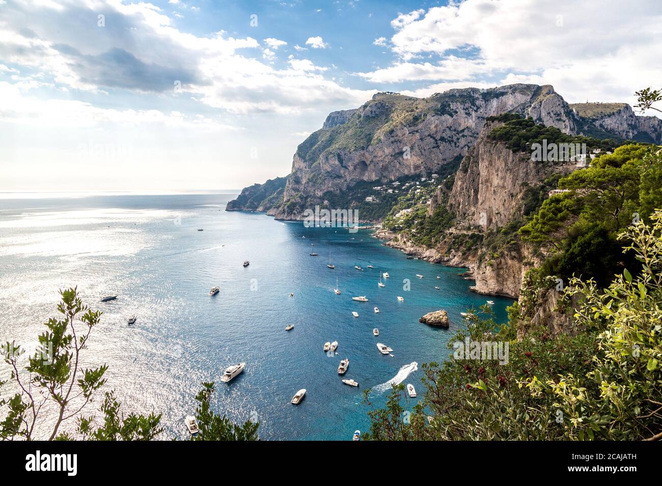 Capri island in a beautiful summer day in Italy Stock Photo - Alamy