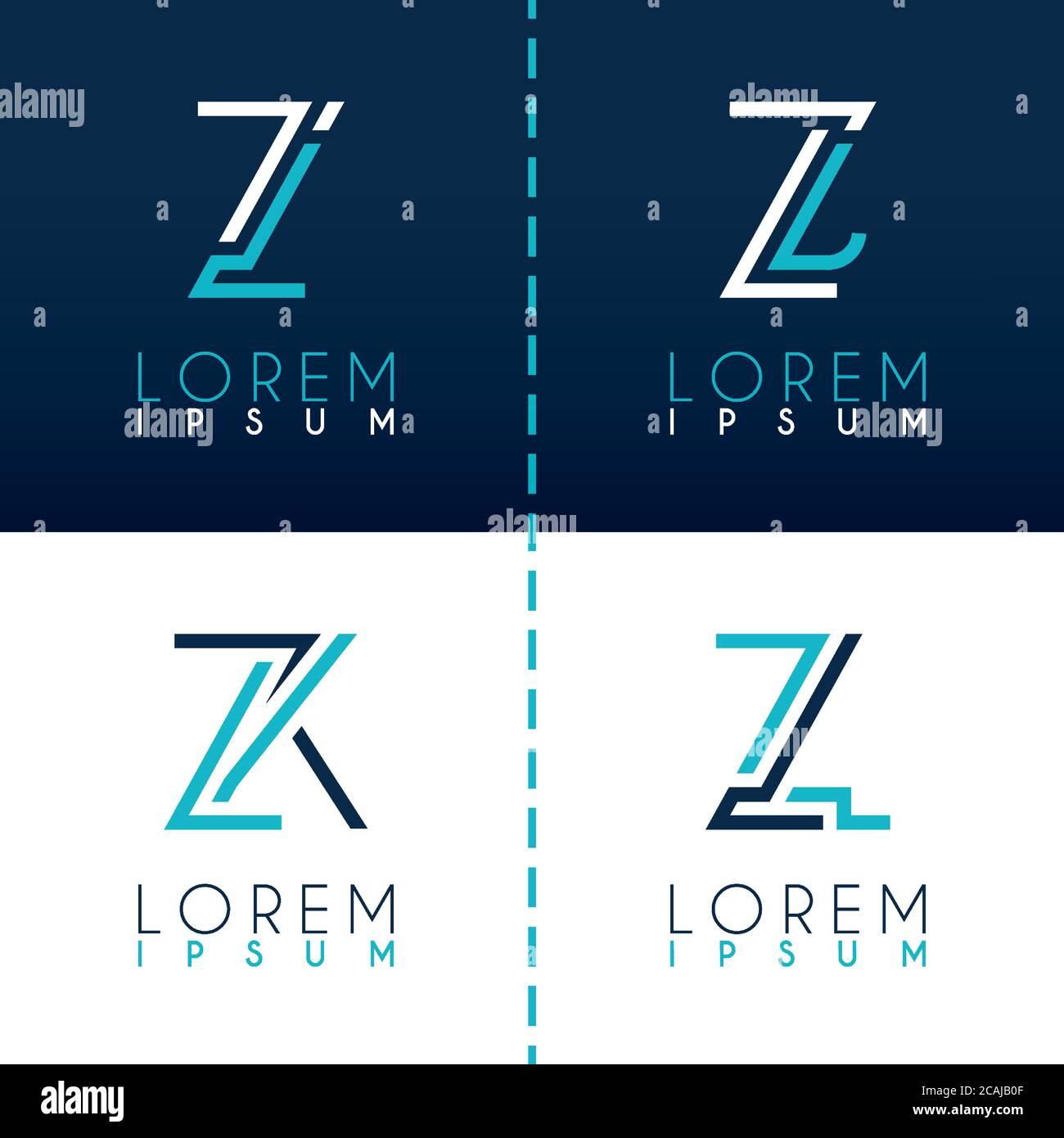 Alphabet logo for business card, presentation, flyer, document ...