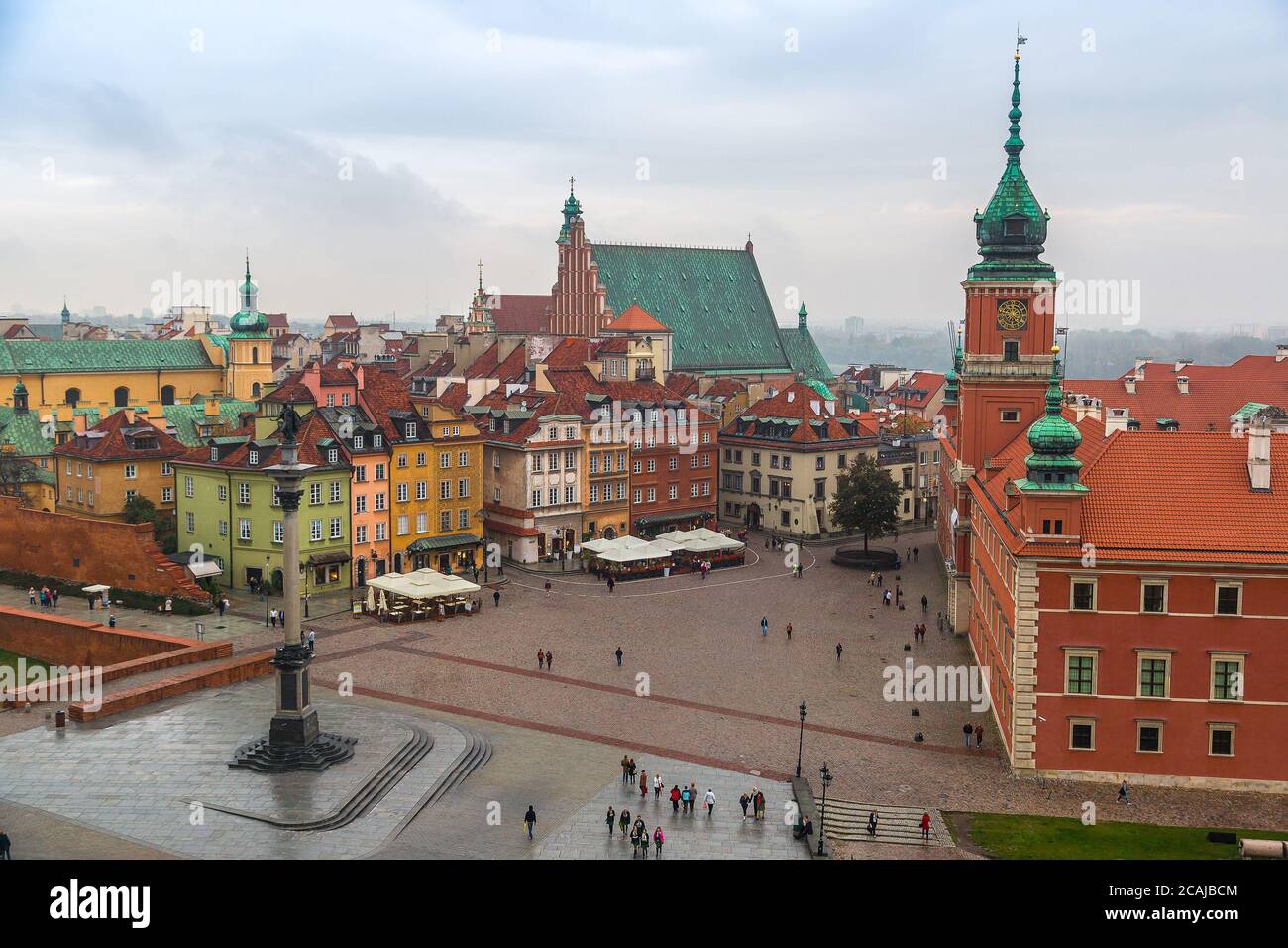 Panoramic view of Warsaw in a summer day n Poland Stock Photo - Alamy
