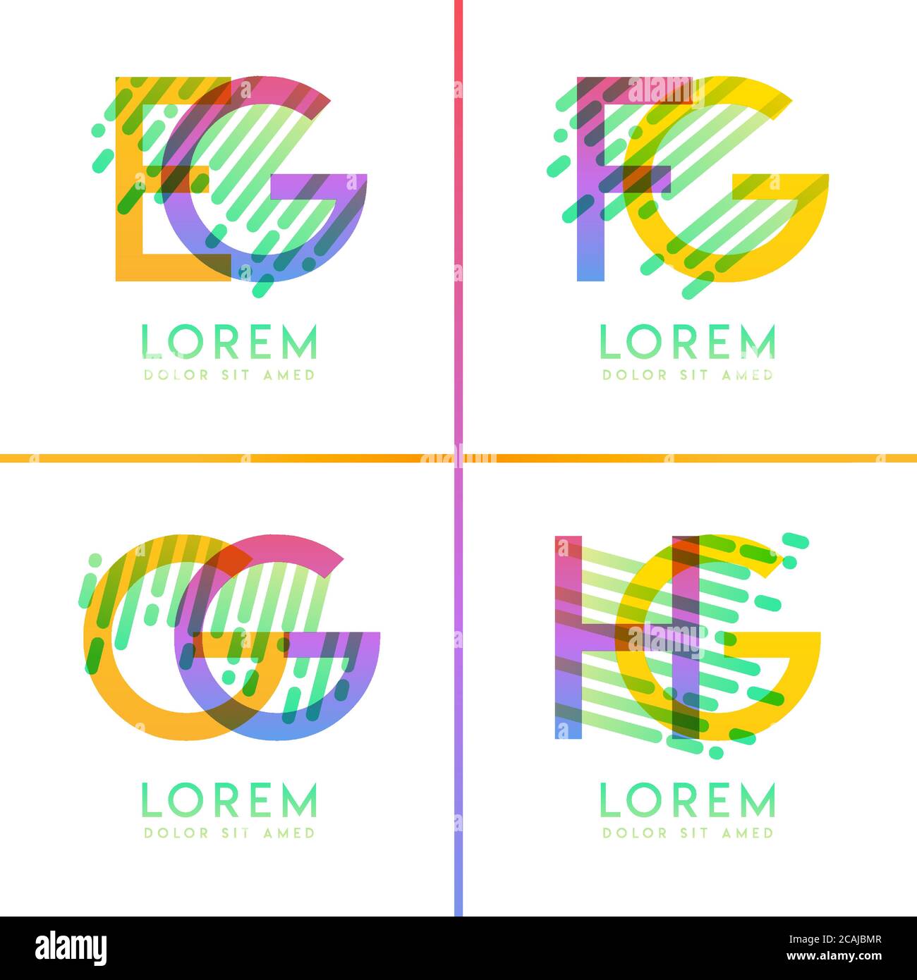 colorful alphabet bold logo for promotion, marketing and advertising ...