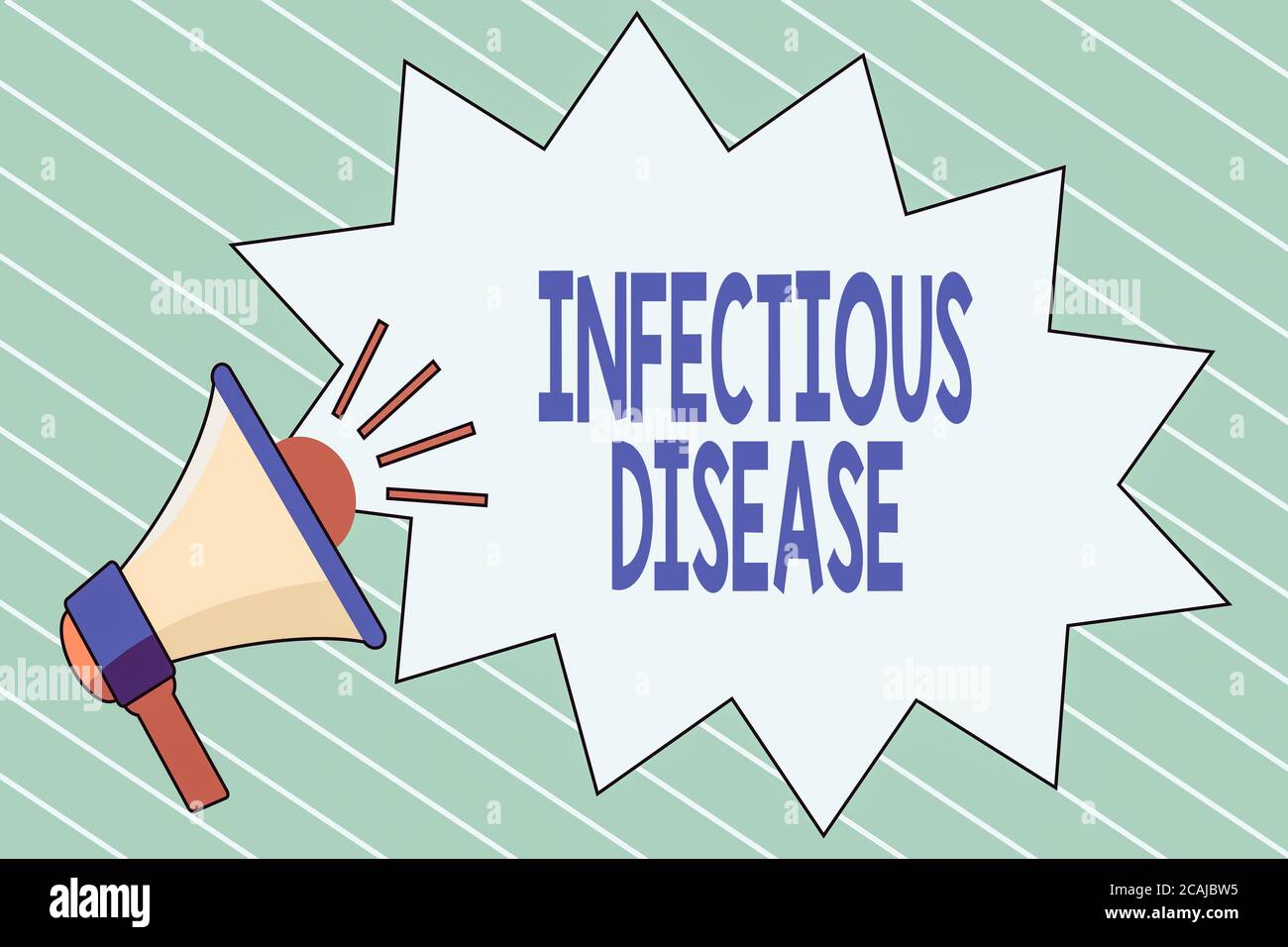 Writing note showing Infectious Disease. Business concept for caused by ...