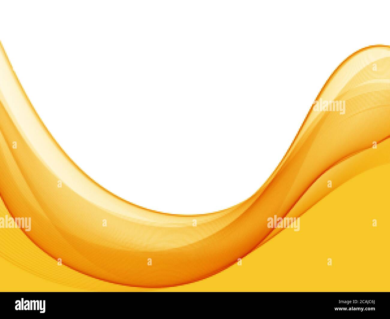 Abstract Orange Color Wave Design Element Abstract Smooth Color Wavy