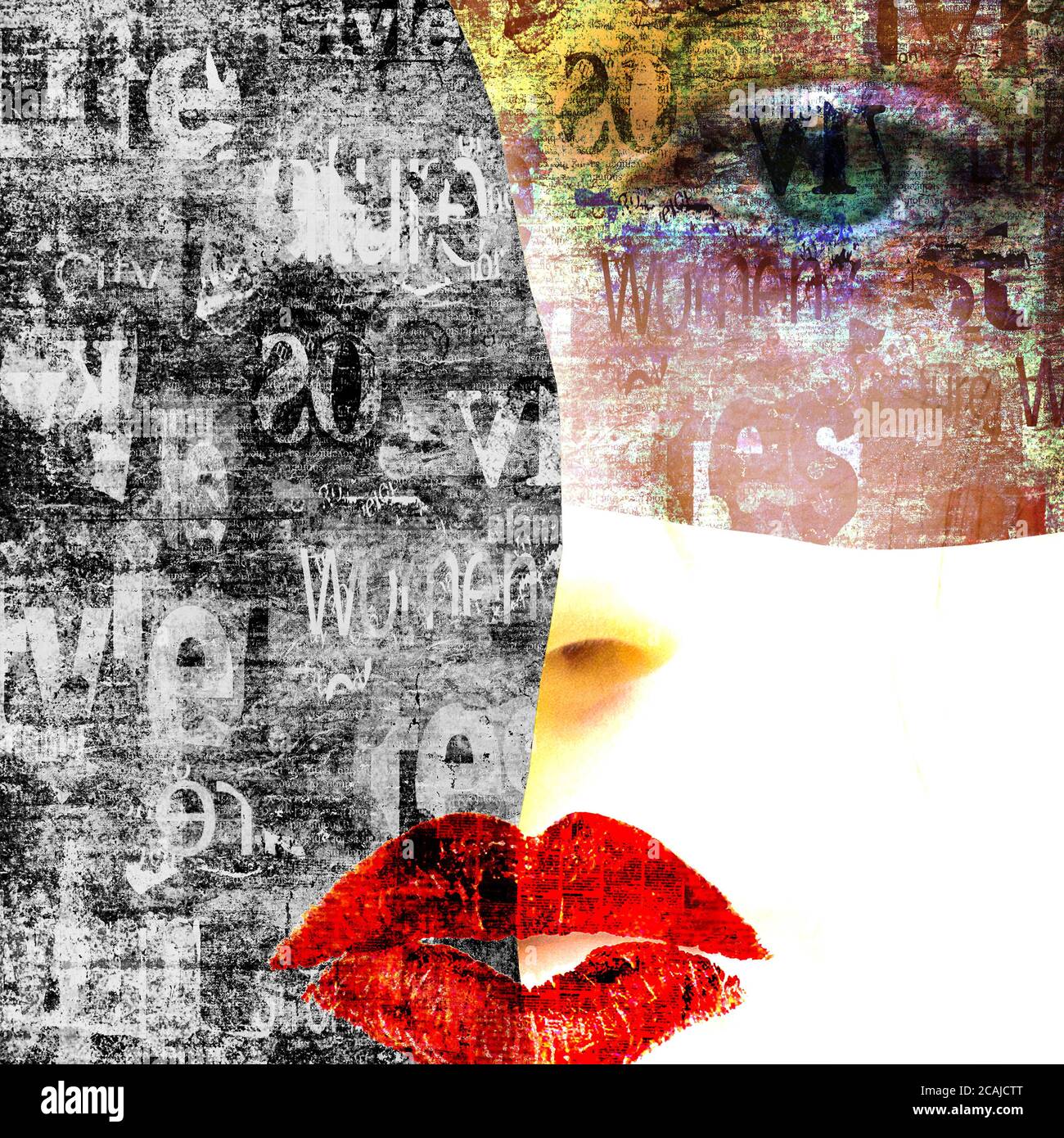 Red Lips Collage