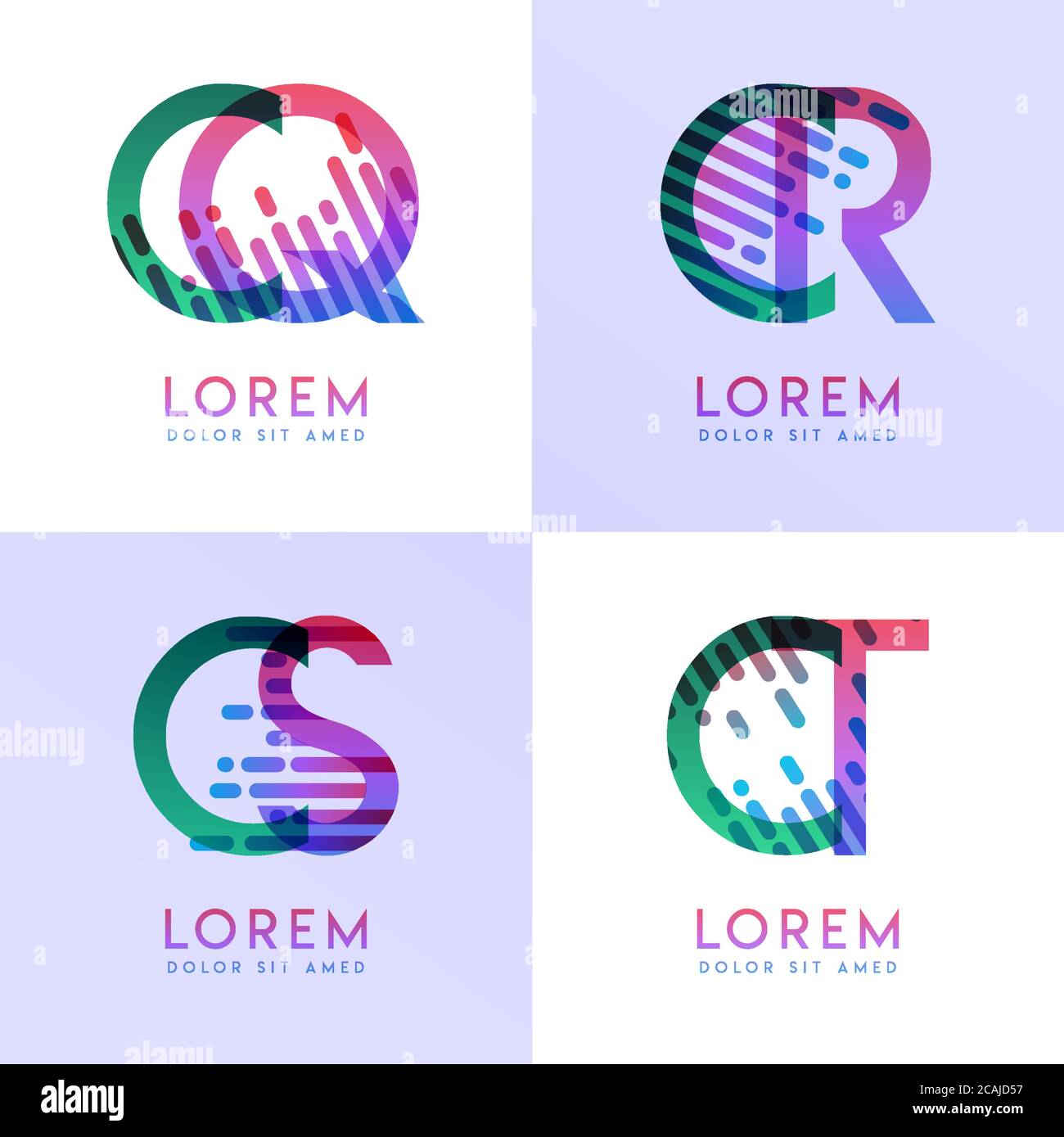 Alphabet logo for business card, presentation, flyer, document ...