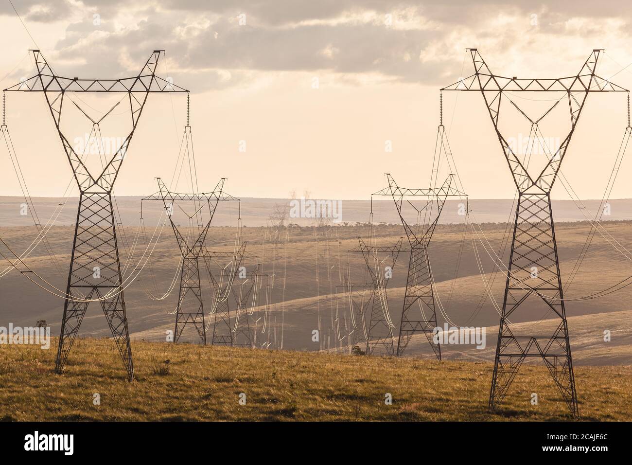 High voltage transmission lines brazil hi-res stock photography and ...