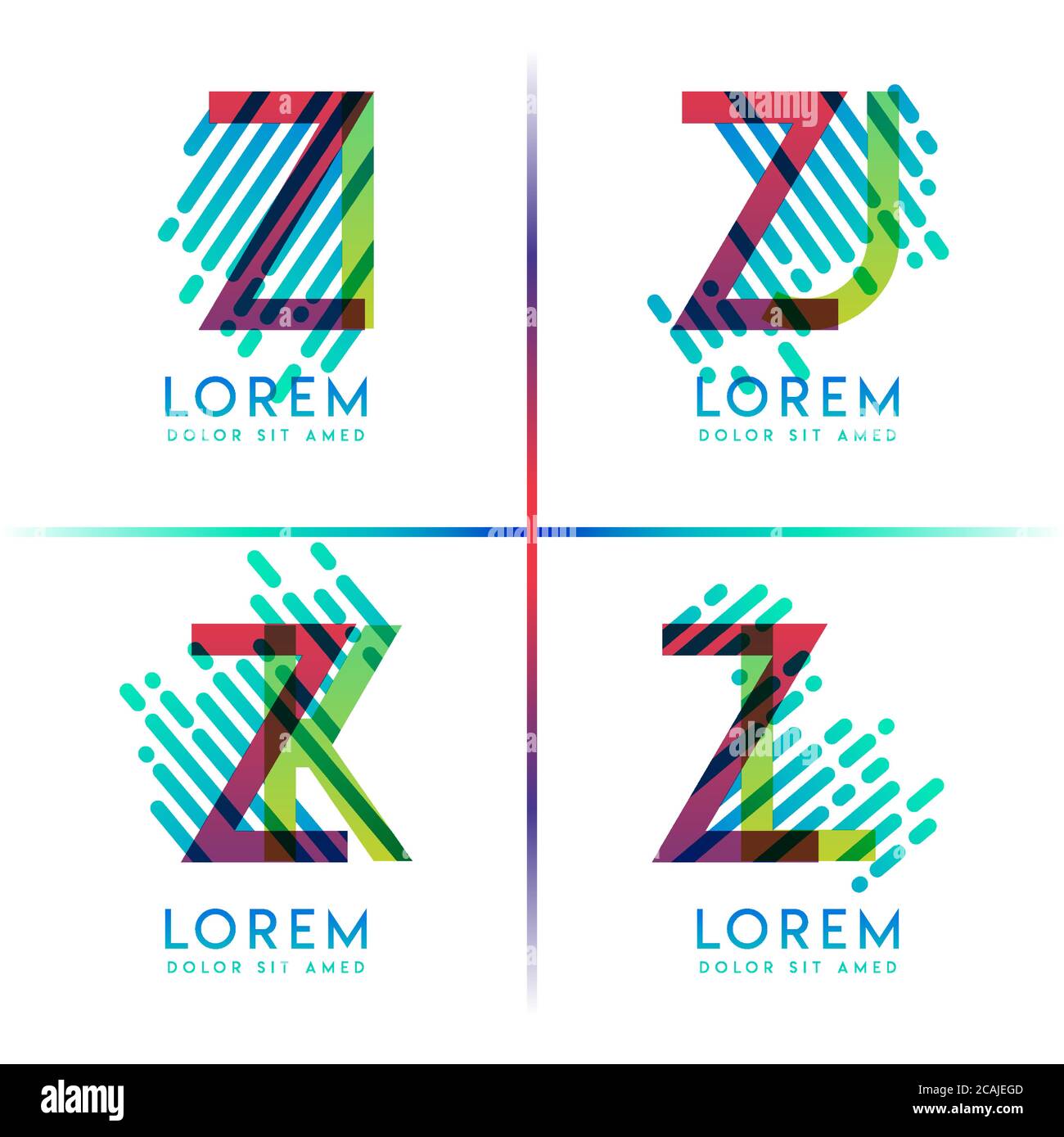 colorful alphabet bold logo for promotion, marketing and advertising ...