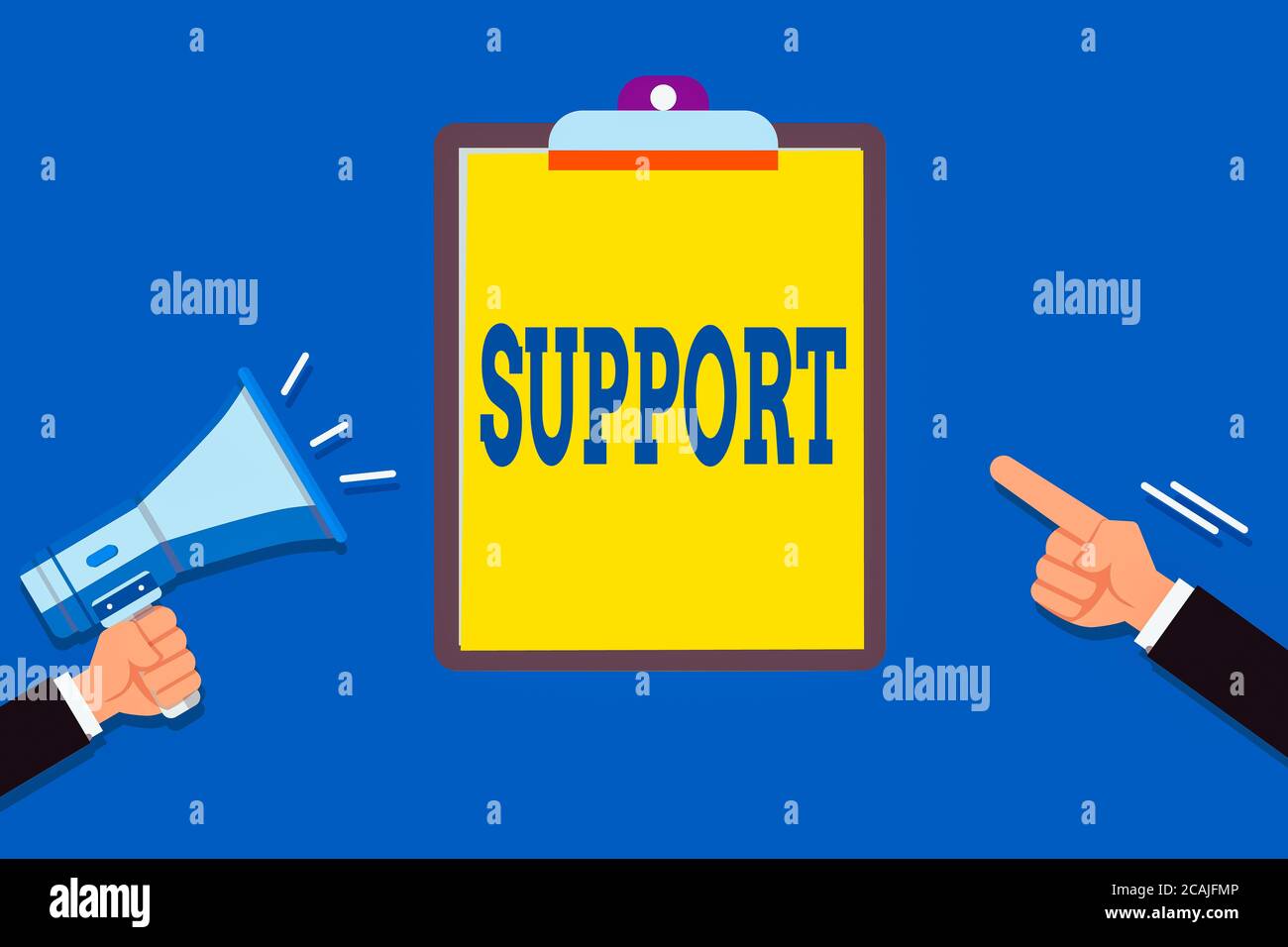 Text sign showing Support. Business photo text maintain, sustain ...
