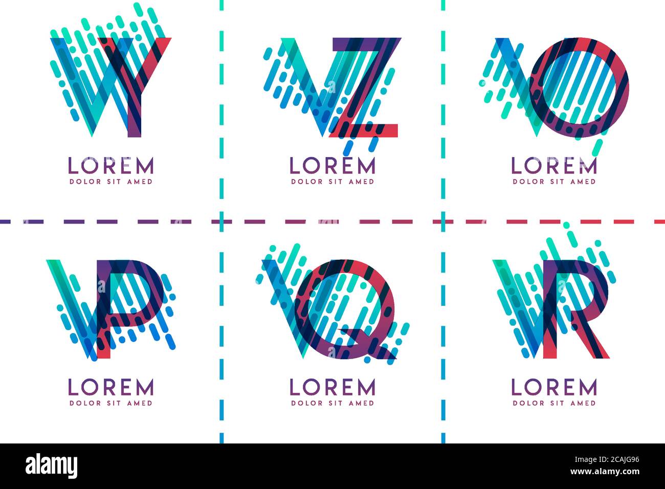 colorful alphabet bold logo for promotion, marketing and advertising ...