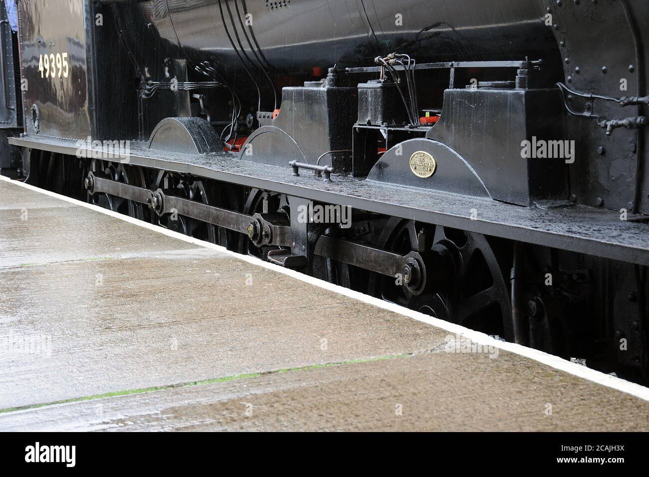 "49395" at Furnace Sidings Station Stock Photo - Alamy