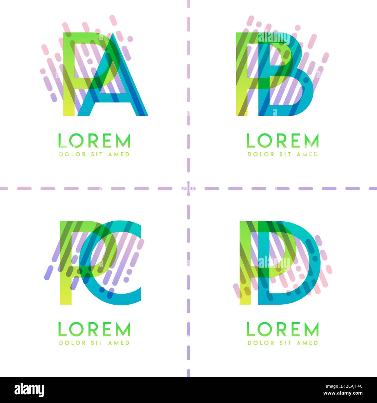 colorful alphabet bold logo for promotion, marketing and advertising ...