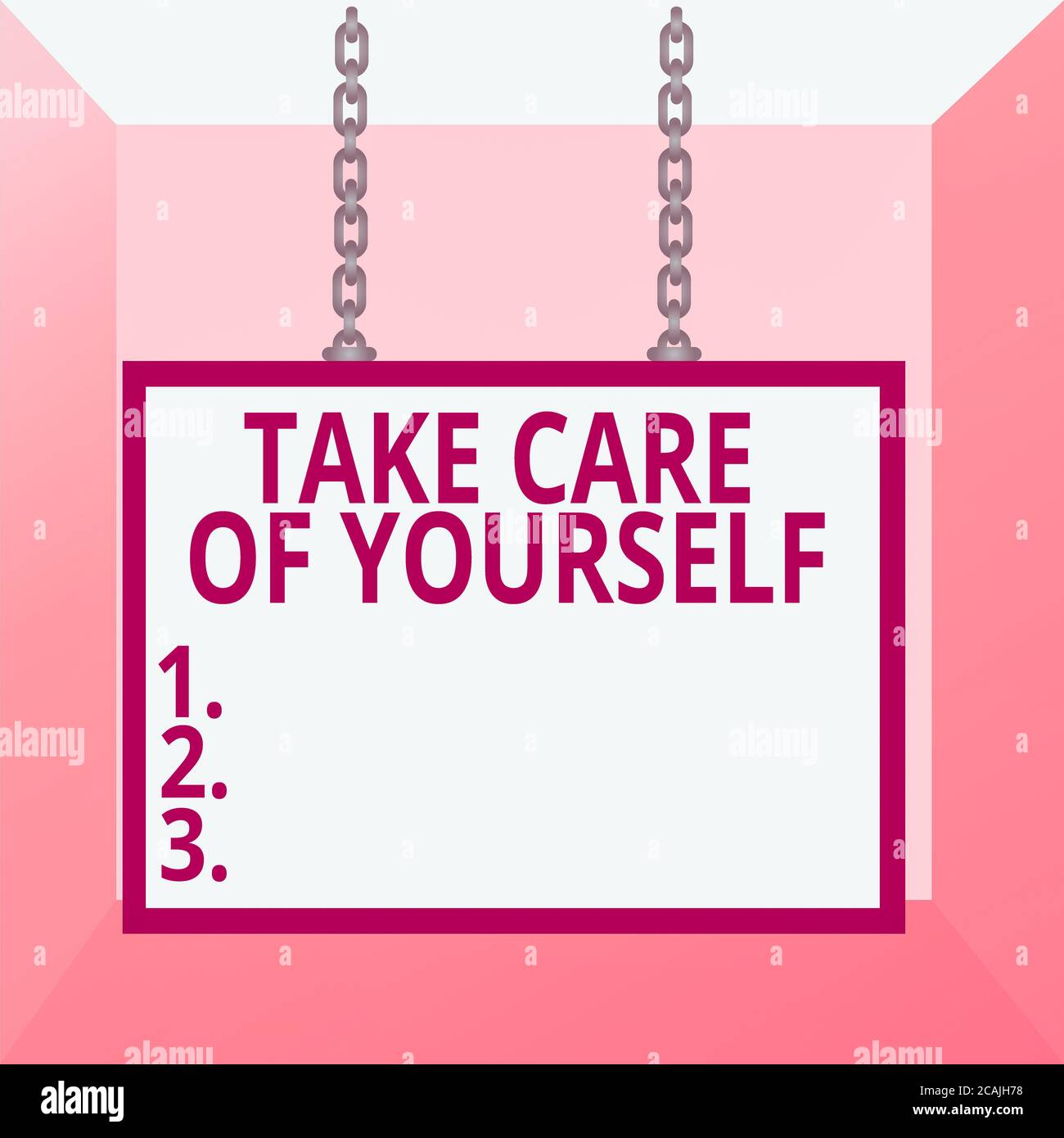 Conceptual hand writing showing Take Care Of Yourself. Concept meaning ...