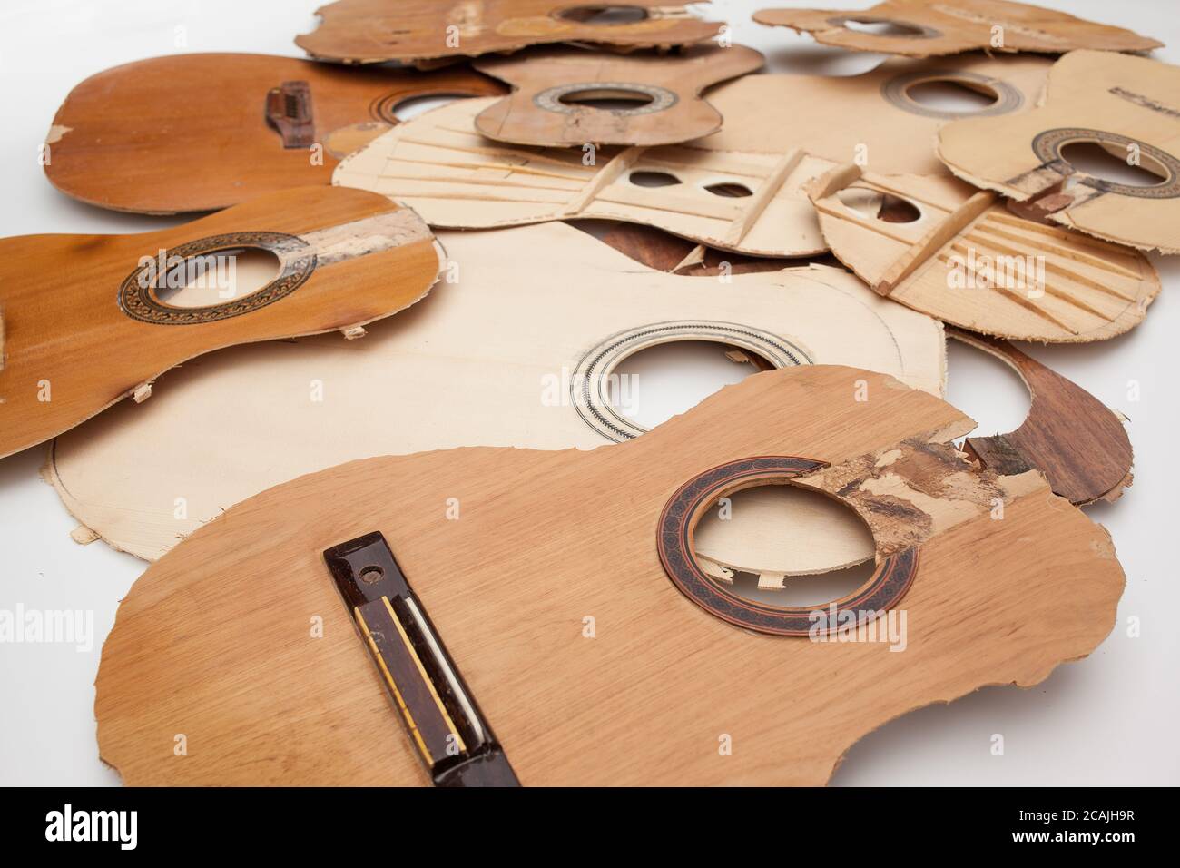 Old parts of broken guitars Stock Photo - Alamy