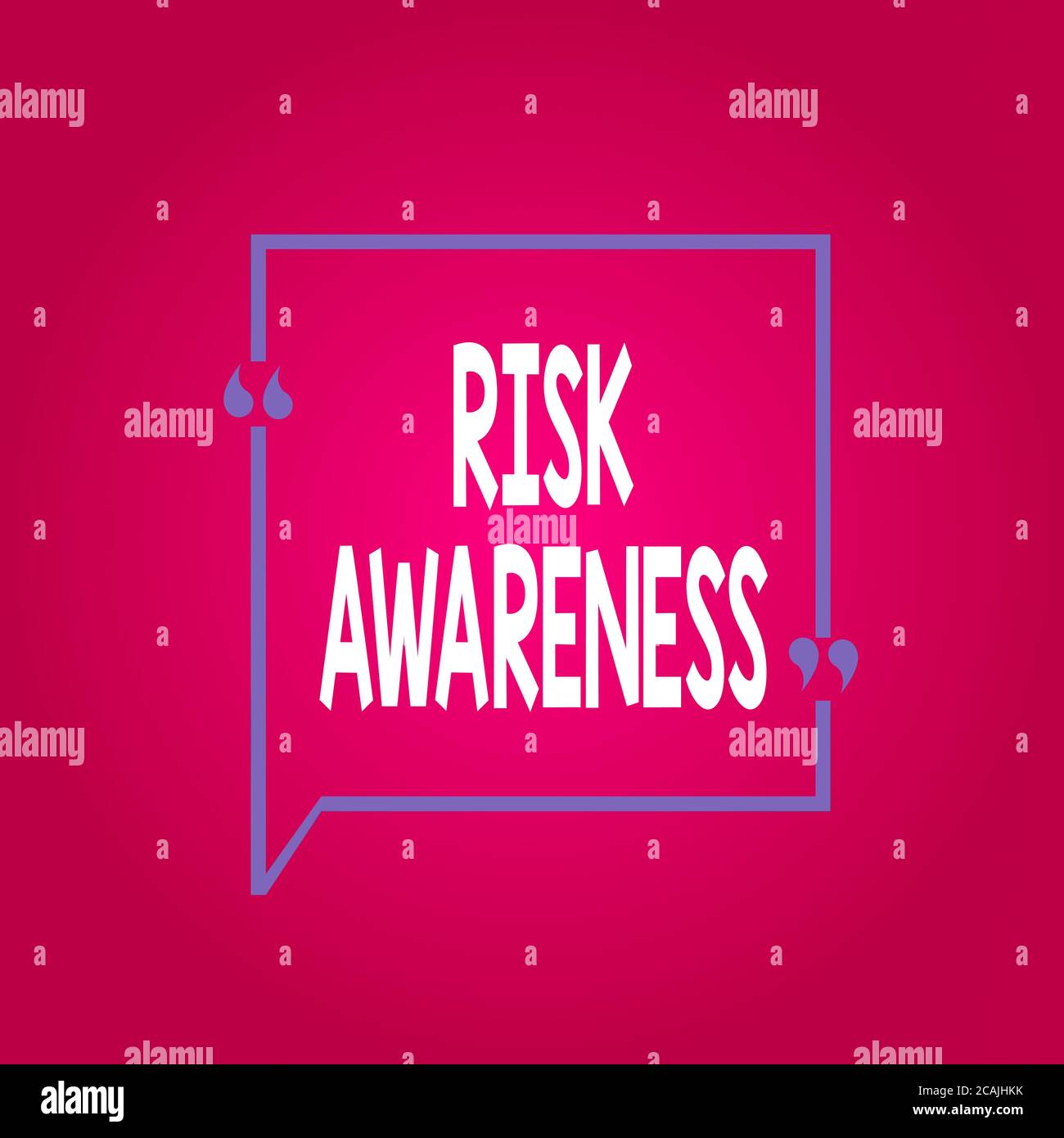Handwriting text writing Risk Awareness. Conceptual photo recognizing ...