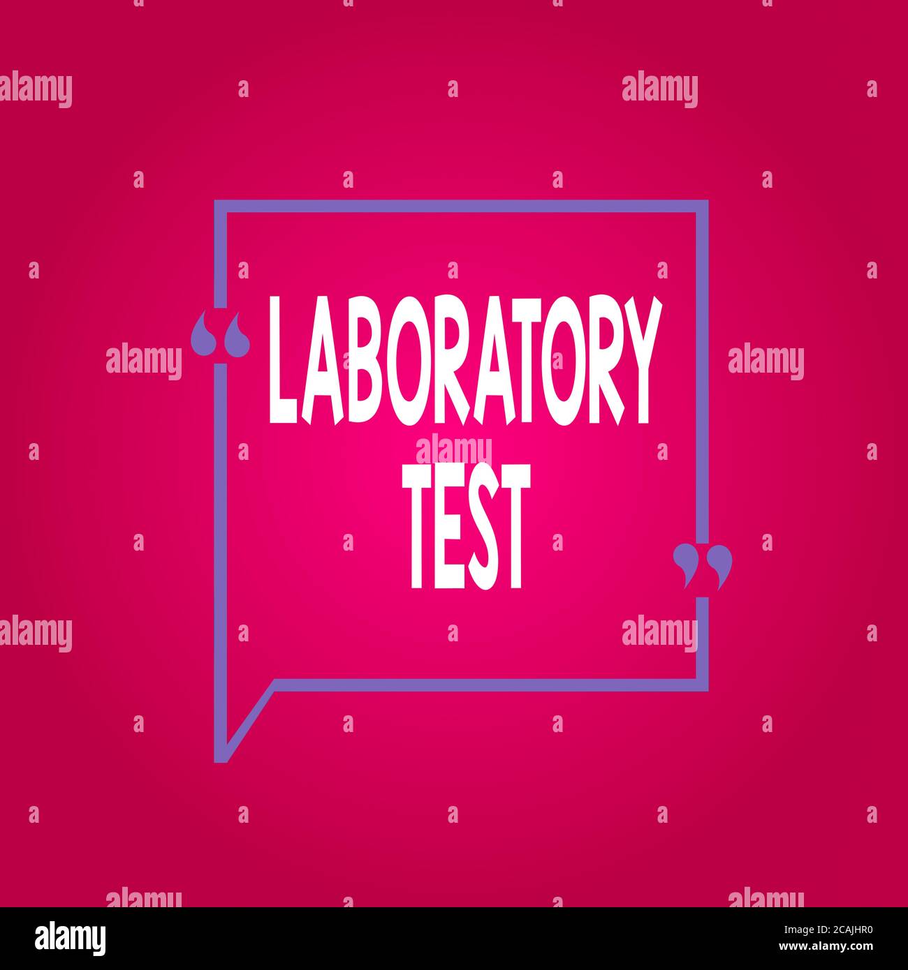 Handwriting text writing Laboratory Test. Conceptual photo ...