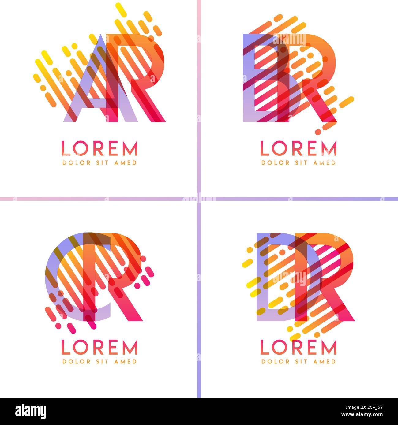 colorful alphabet bold logo for promotion, marketing and advertising ...