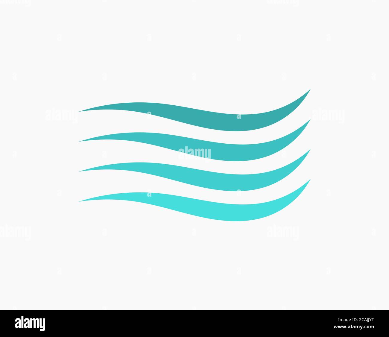 Sea wave blue symbol. Vector illustration Stock Vector Image & Art - Alamy