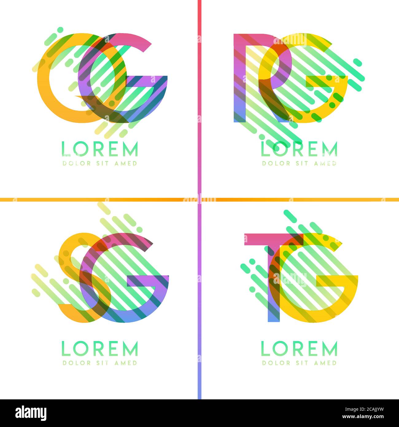 colorful alphabet bold logo for promotion, marketing and advertising ...