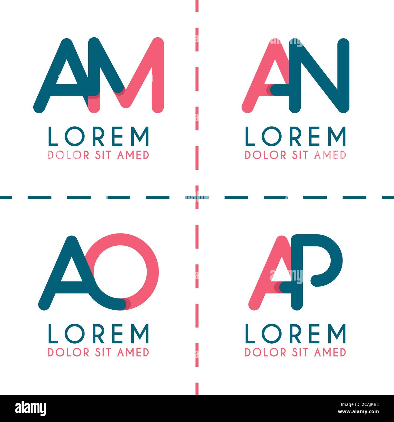 AM logo for businesses and companies. AN template logo for poster ...