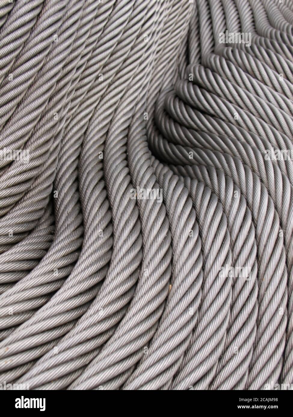 Vertical illustration of ropes creating a wave-like patterns Stock ...