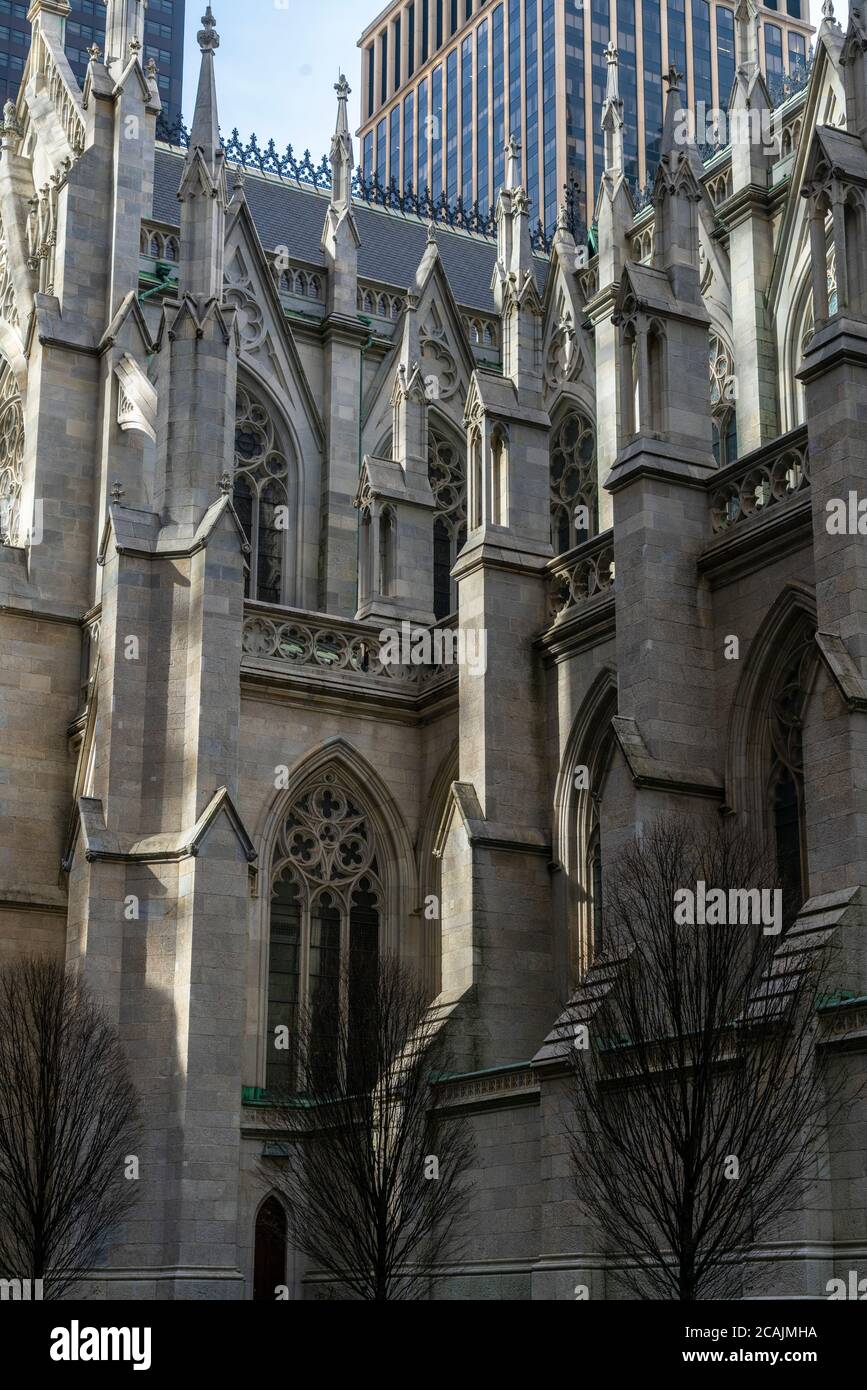 Saint Patrick’s Cathedral at Midtown Manhattan New York City Stock ...