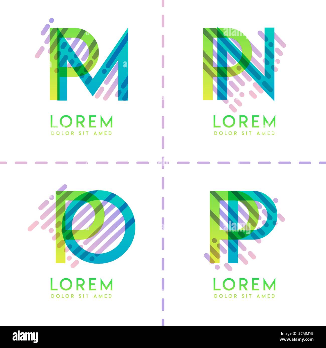 colorful alphabet bold logo for promotion, marketing and advertising ...