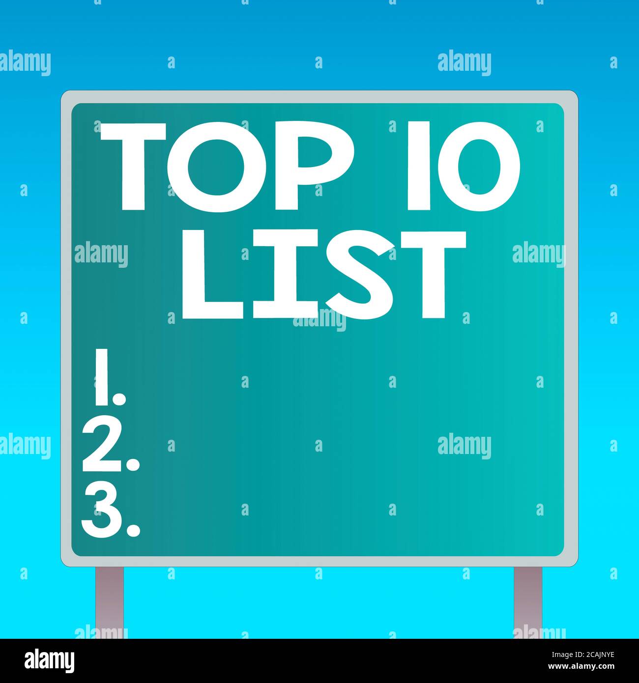 Handwriting text writing Top 10 List. Conceptual photo the ten most ...