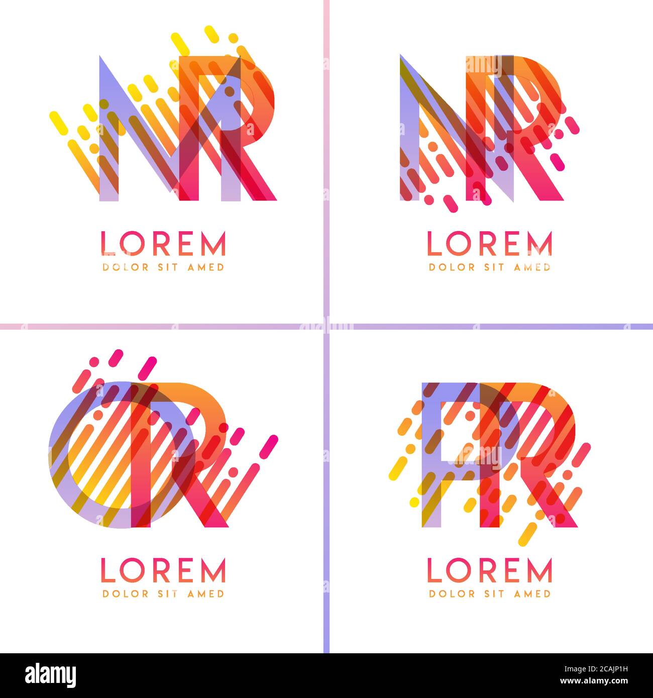 colorful alphabet bold logo for promotion, marketing and advertising ...