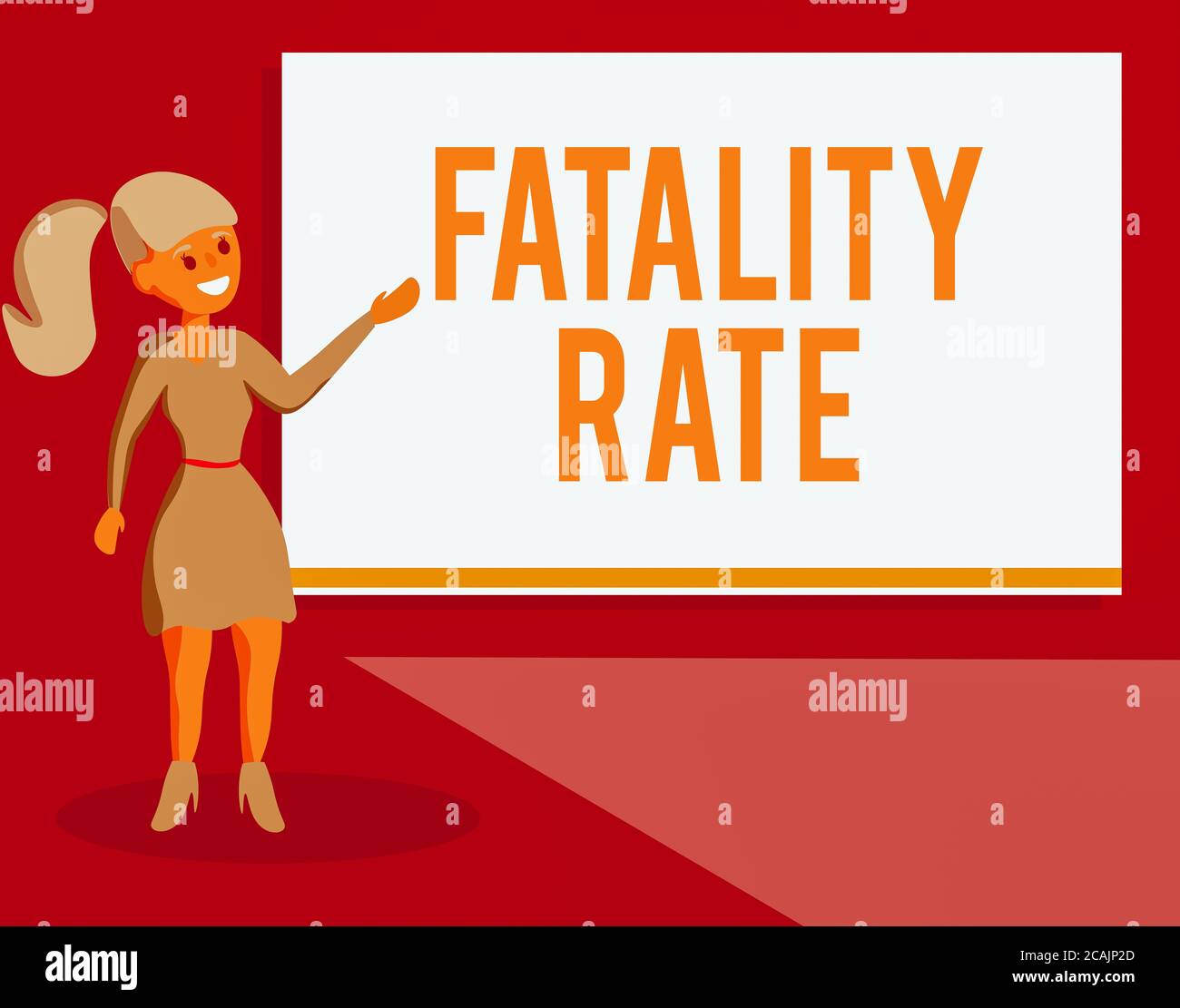Handwriting text Fatality Rate. Conceptual photo calculated number of ...