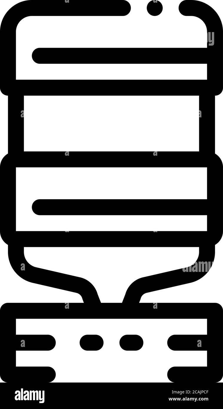 office water cooler icon vector outline illustration Stock Vector Image ...