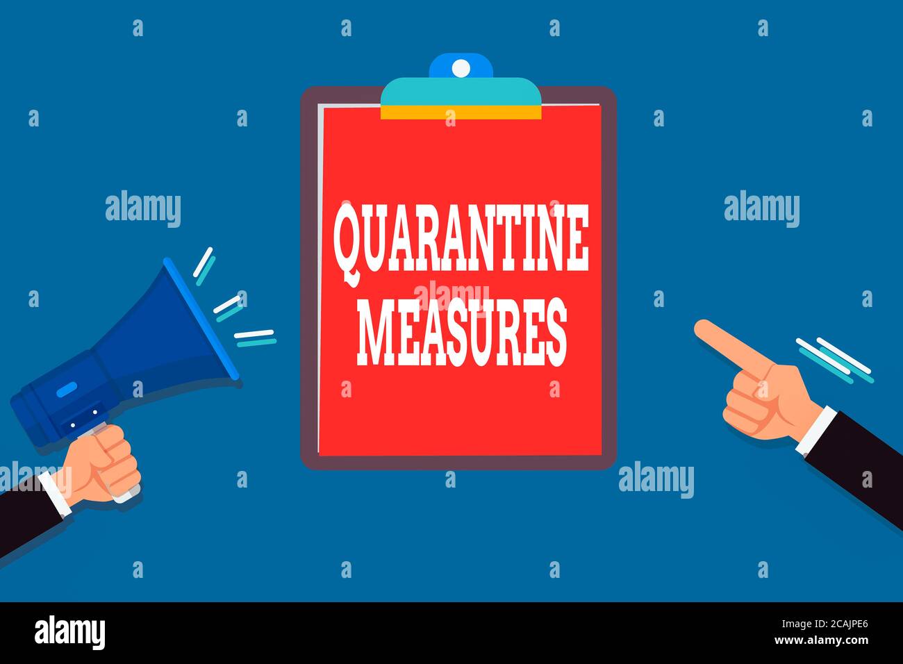 Handwriting text Quarantine Measures. Conceptual photo safety procedure ...