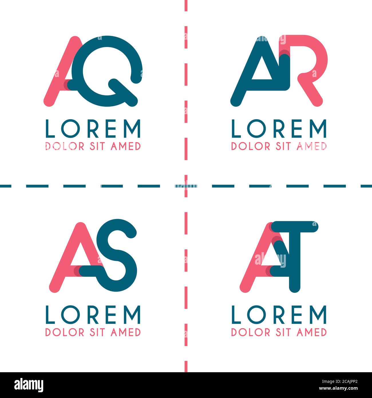 AQ logo for businesses and companies. AR template logo for poster ...