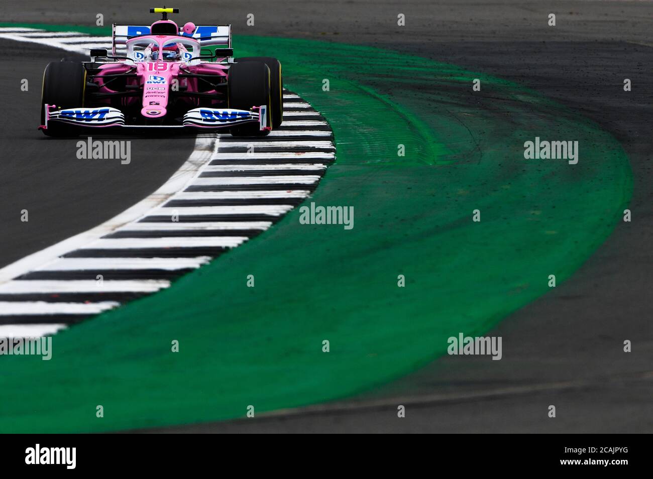 Racing Point's Lance Stroll during the second practice session of the ...