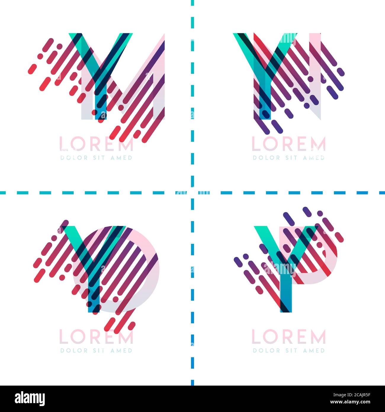 colorful alphabet bold logo for promotion, marketing and advertising ...