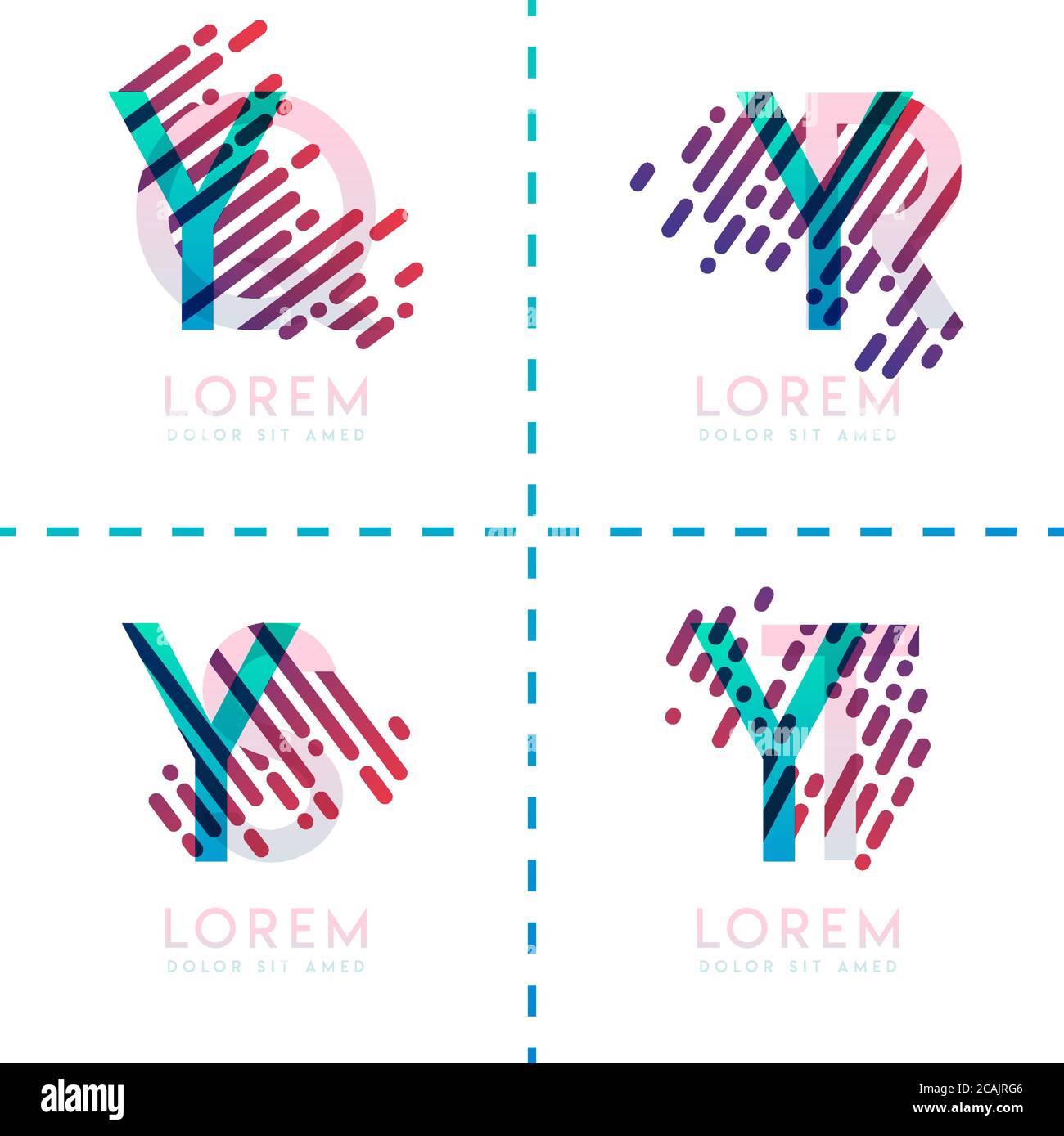 colorful alphabet bold logo for promotion, marketing and advertising ...