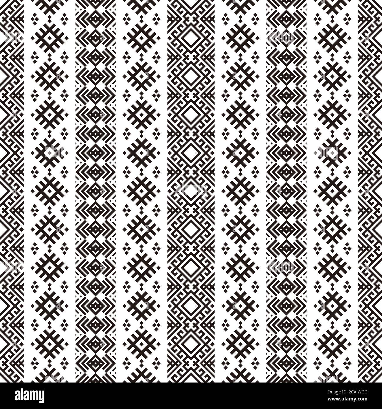 Traditional seamless ethnic tribal pattern texture background vector ...