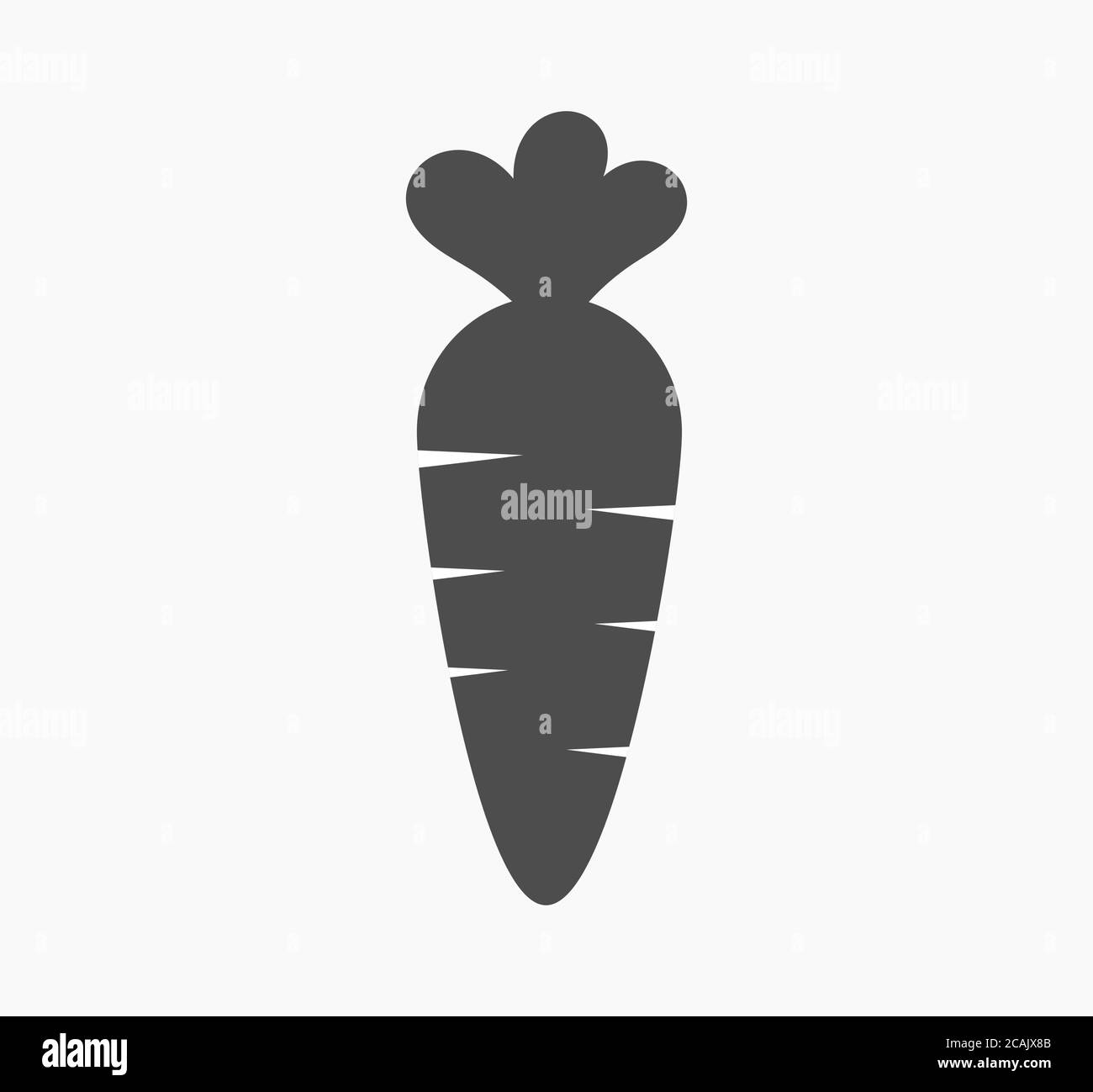 Black carrot shape icon. Vector illustration Stock Vector Image & Art ...