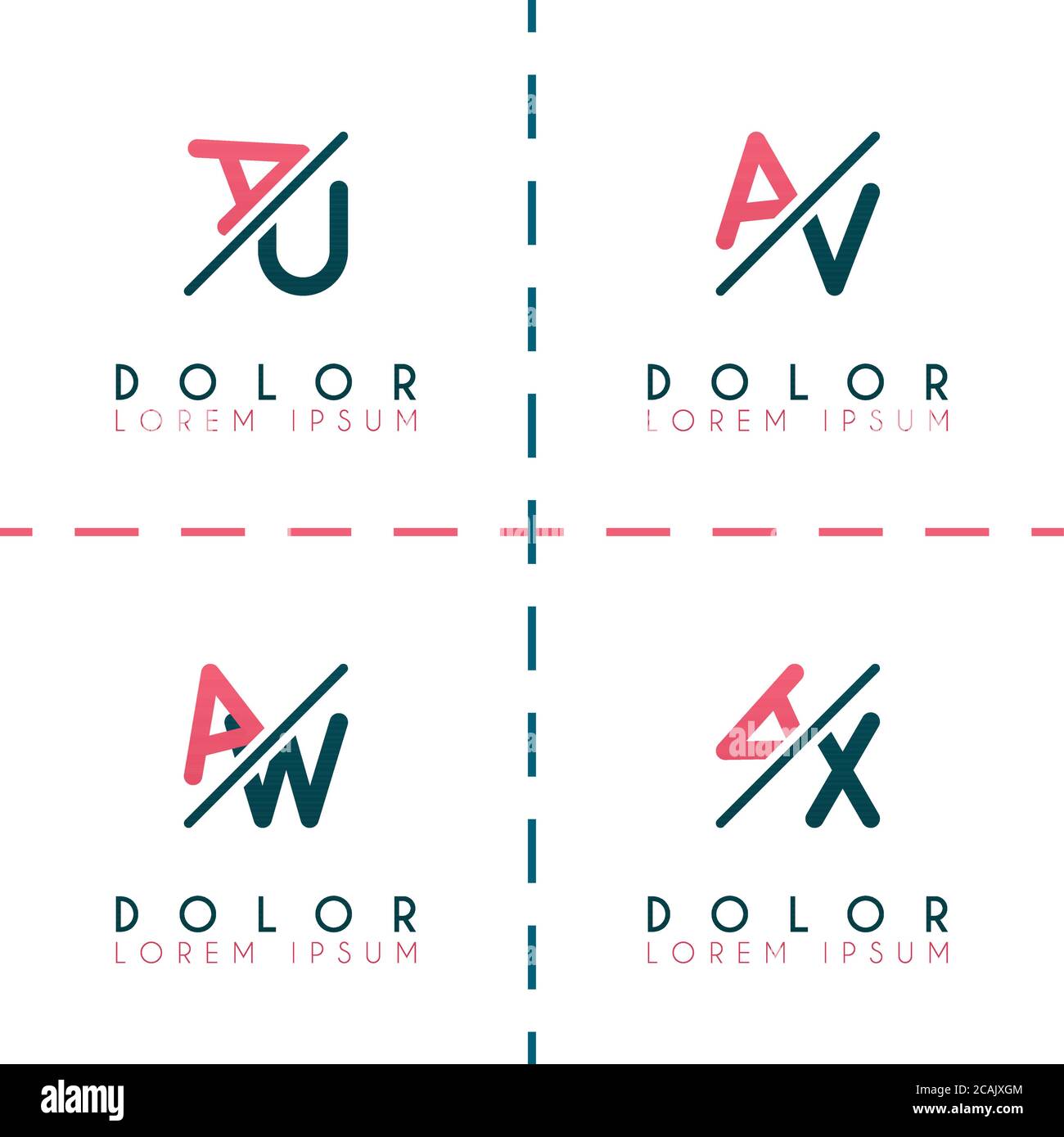 AU logo for business and company.AV template logo for poster. AW logo ...