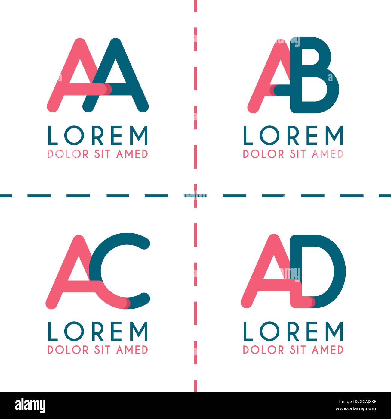 AA logo for businesses and companies. AB template logo for poster ...
