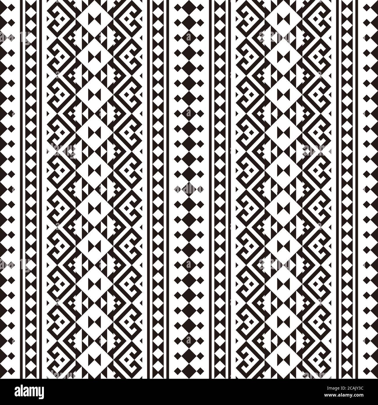 Traditional seamless ethnic tribal pattern texture background vector ...