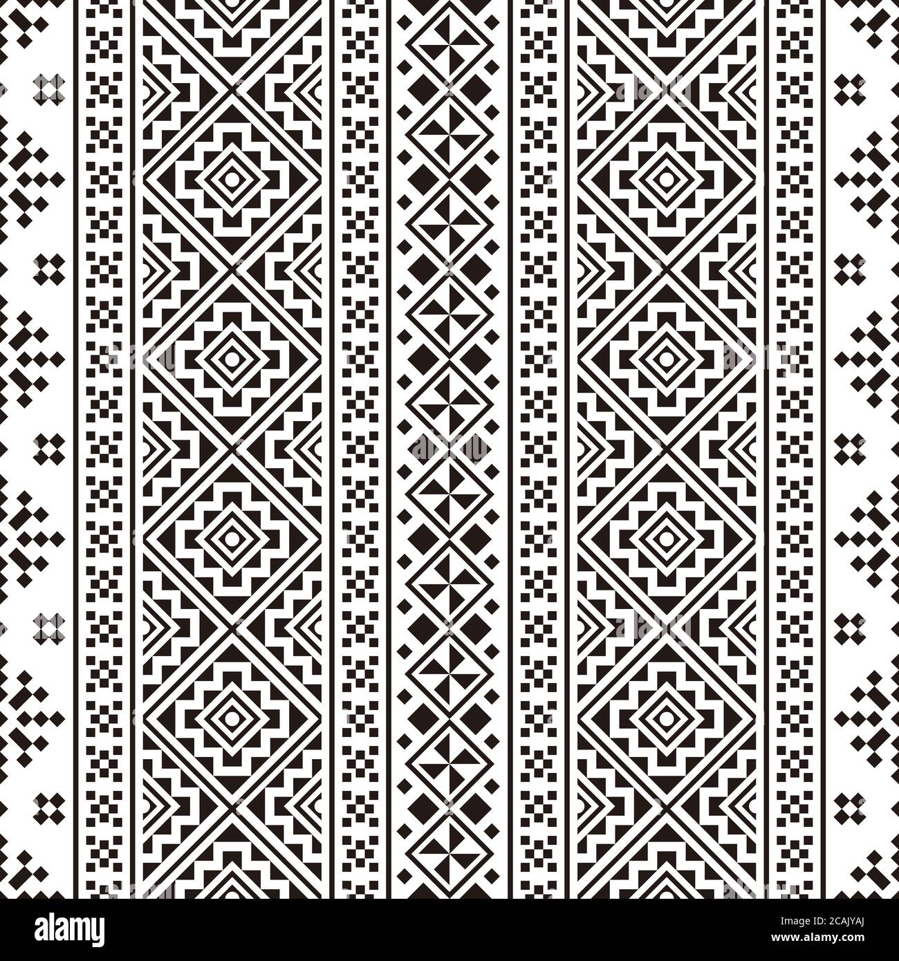 Traditional seamless ethnic tribal pattern texture background vector ...