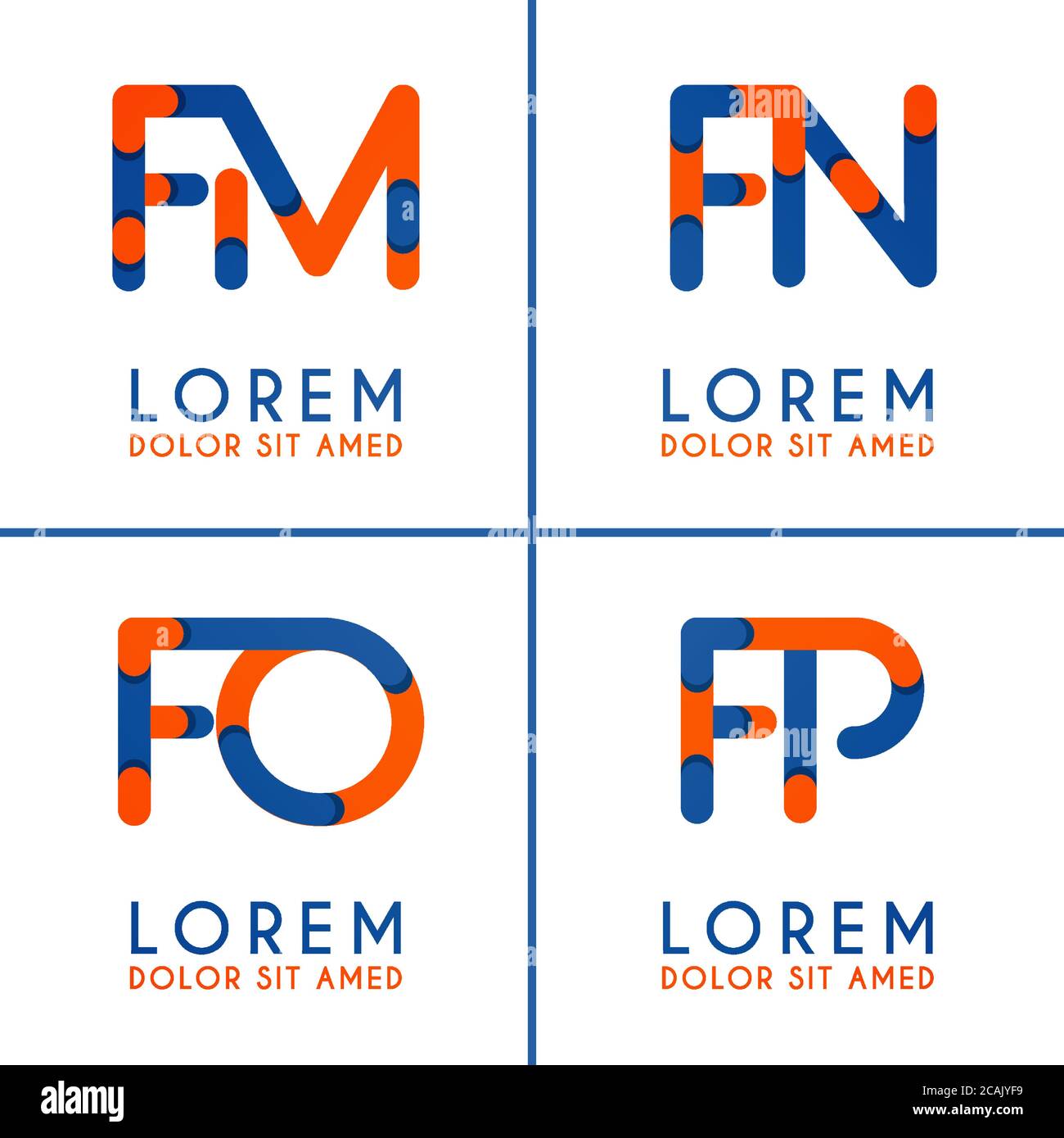 FM logo for businesses and companies. FN template logo for poster. FO ...