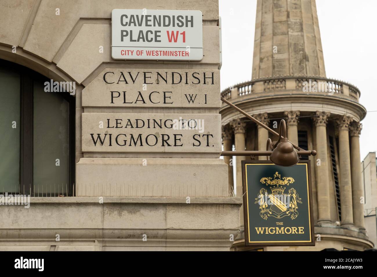 London- Cavendish Place off Regent Street in London's West End Stock ...
