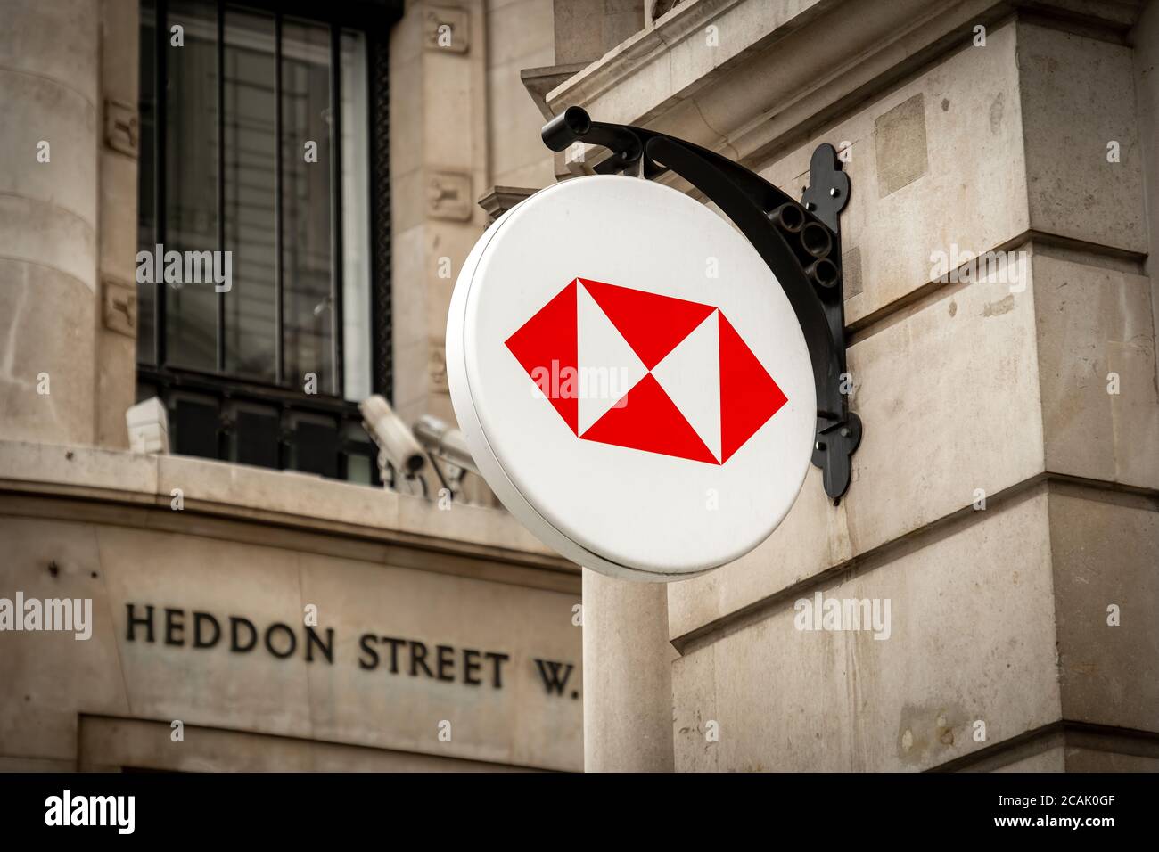 London-HSBC high street bank signage in London's West End Stock Photo ...
