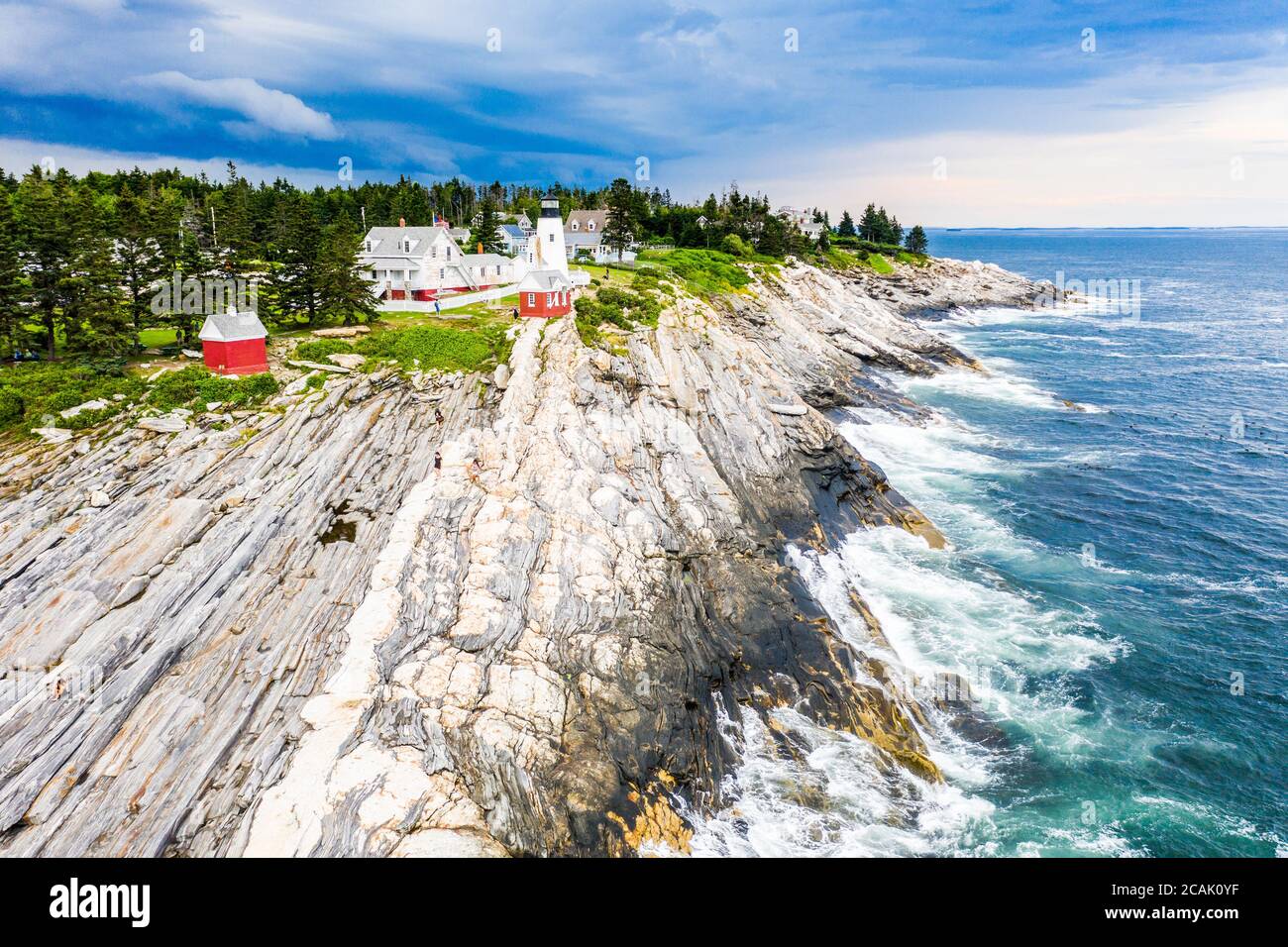 Pemaquid Point Lighthouse, Bristol, Maine, USA Stock Photo - Alamy